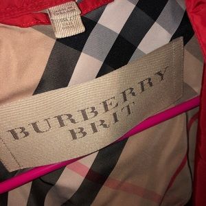 Burberry | Jackets & Coats | Red Burberry Coat | Poshmark
